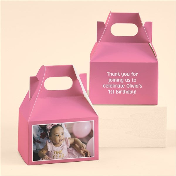 Party Photo Personalized Favor Boxes