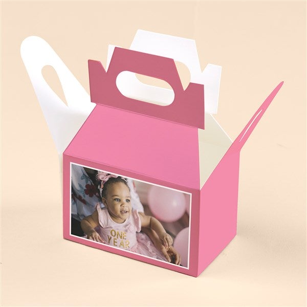 Party Photo Personalized Favor Boxes