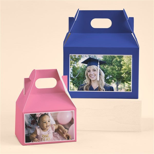 Party Photo Personalized Favor Boxes