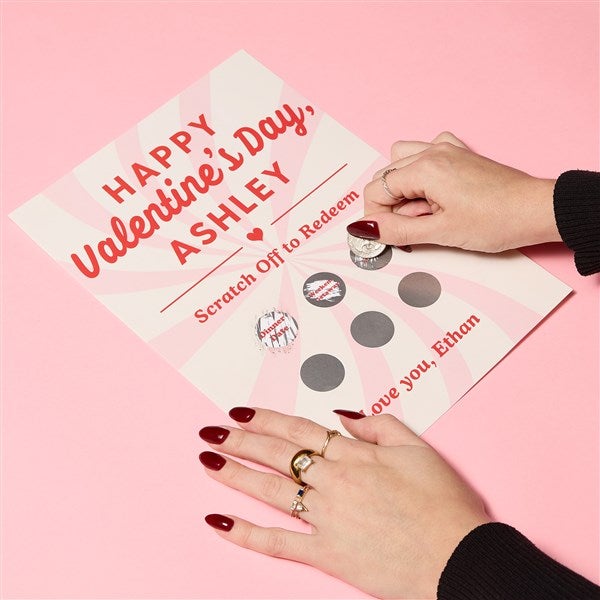 Valentine's Day Personalized Scratch Off Game