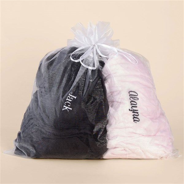 Couples Romantic Embroidered Robe Gift Set