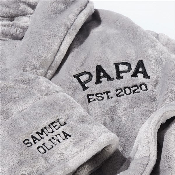 Dad Personalized Embroidered Fleece Robes