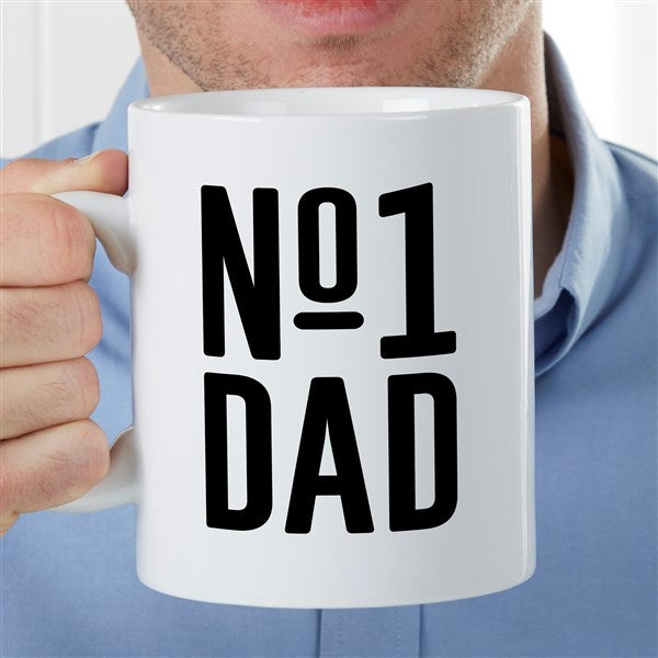 #1 Dad Personalized Oversized Coffee Mug