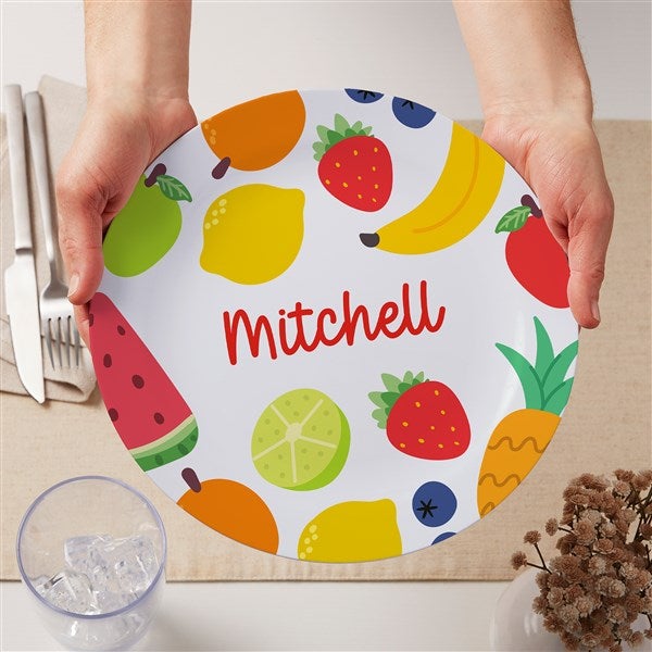 Summer Fruit Personalized 10" Polymer Plate