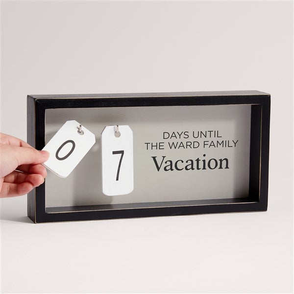 Days Until The Big Day Personalized Countdown Calendar