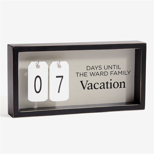 Days Until The Big Day Personalized Countdown Calendar