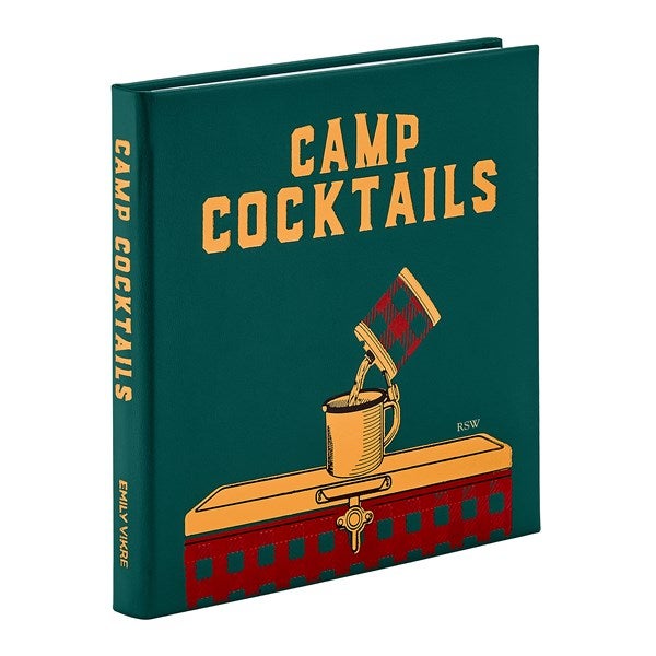 Camp Cocktails Personalized Leather Book