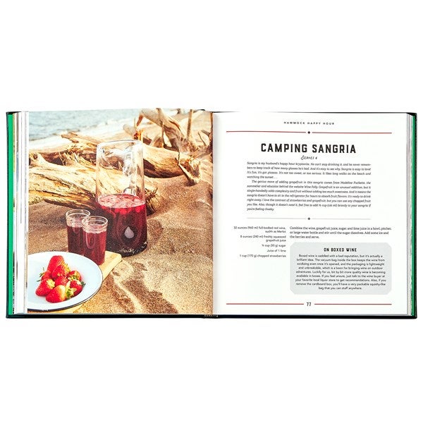 Camp Cocktails Personalized Leather Book