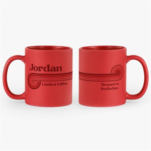 Limited Edition Personalized Coffee Mug - Red