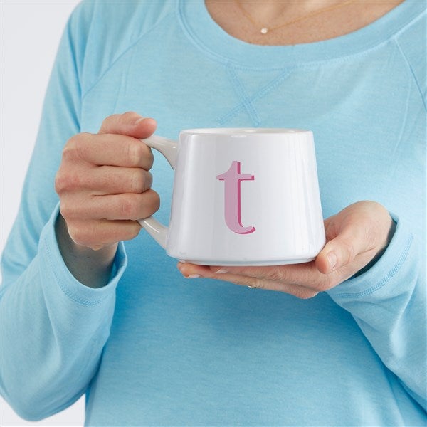 Typewriter Initial Personalized 13 oz. Ceramic Tapered Mug