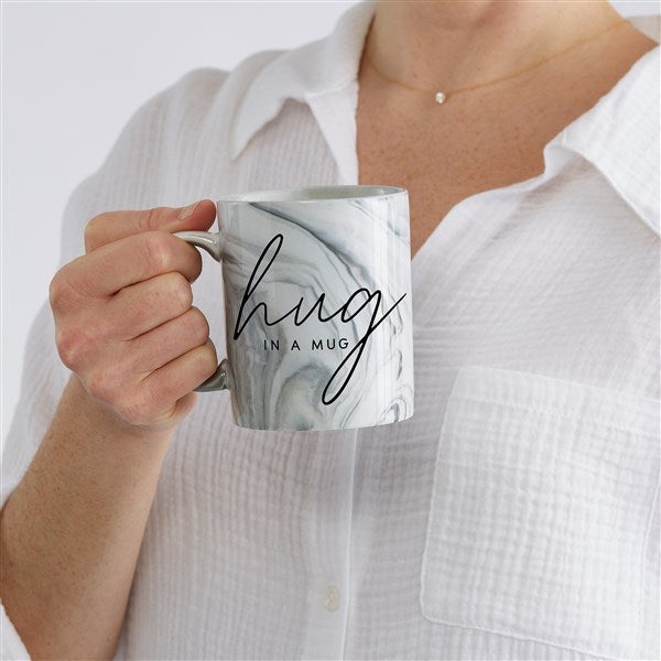Hug in a Mug Personalized Marble Ceramic Mug