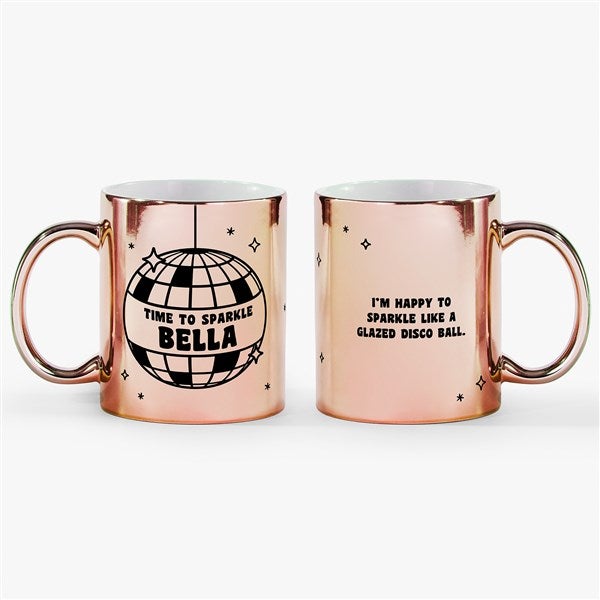 Disco Ball Personalized Metallic Mug