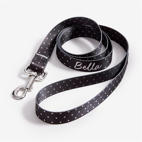 Black & White Personalized Dog Leashes