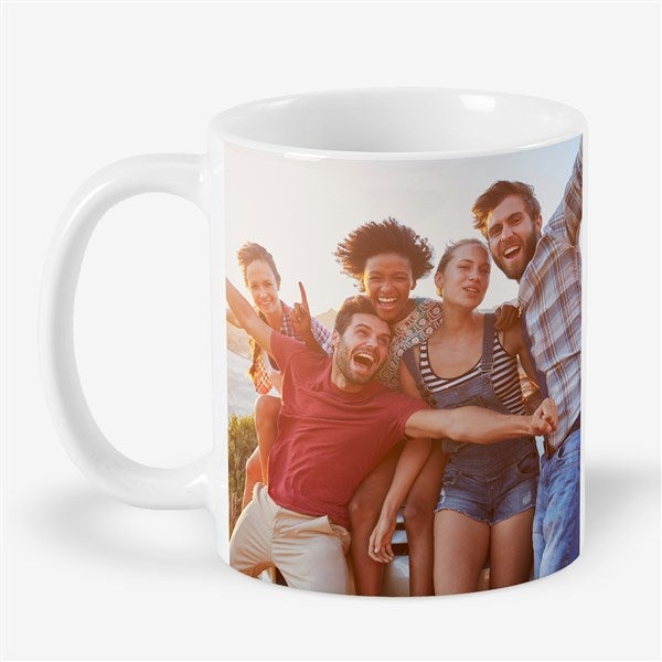 Photo Personalized Coffee Mug with Video QR Code - White
