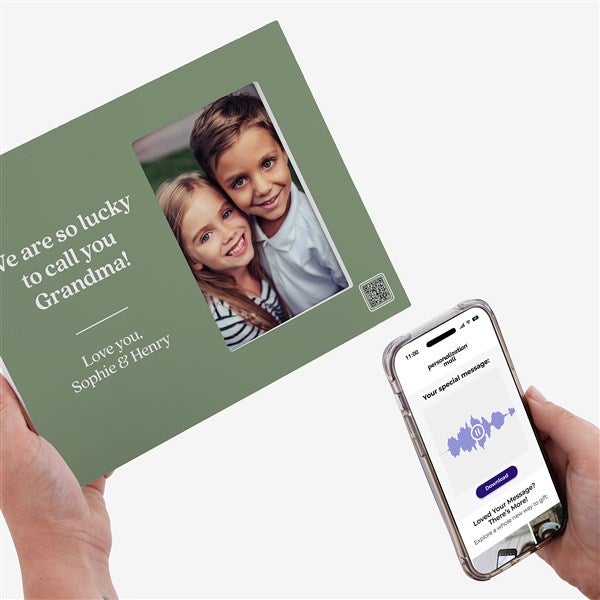 Personalized Off-Set Frame with Audio QR Code