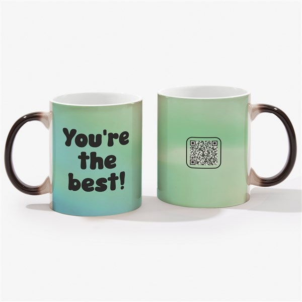 Personalized Color Changing Coffee Mug with Video QR Code