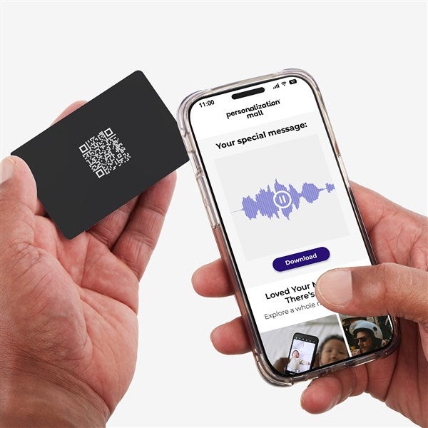 SOUNDWAVES Personalized Metal Wallet Card