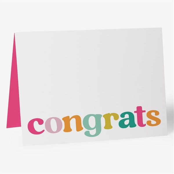 Congratulations Personalized Greeting Card with Audio QR Code
