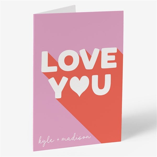 I Love You Personalized Greeting Card with Video QR Code