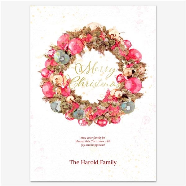 Christmas Wreath Holiday Card