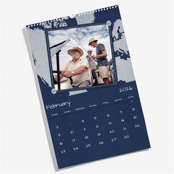 Nautical Traveler Photo Full Page Wall Calendar