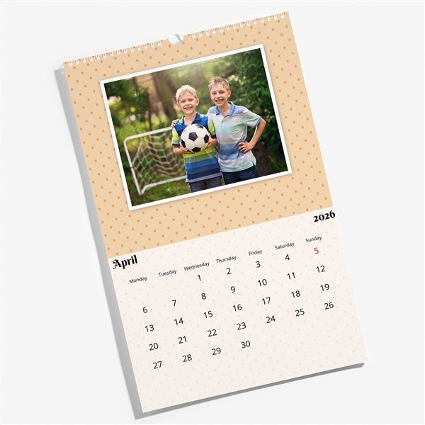 Colorful Patterns Photo Full Page Wall Calendar