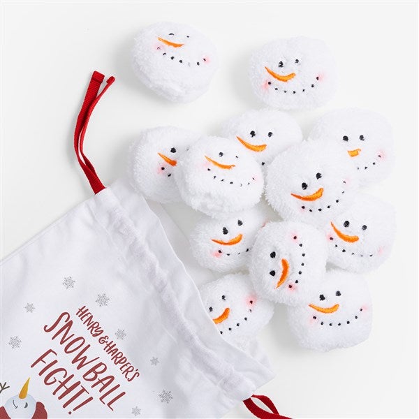 Snowman Personalized 12pc Snowball Fight In A Bag