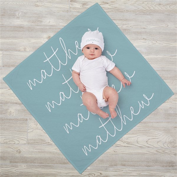 Tender Name Personalized Baby Receiving Blanket