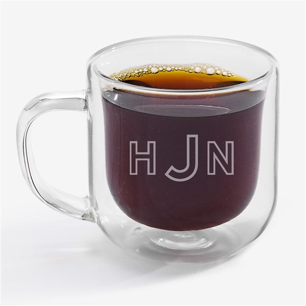 Luigi Bormioli® Engraved Double Wall Glass Espresso Mug