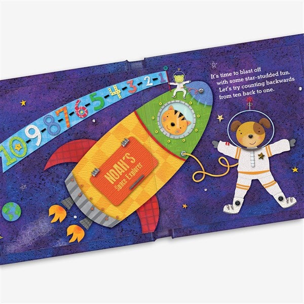 1-2-3 Blast Off With Me! Personalized Board Book