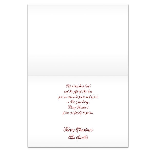 Angel Gabriel Religious Personalized Christmas Cards