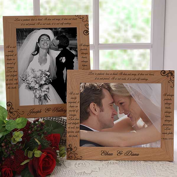 6517 - Love Is Patient Personalized 8x10 Frame