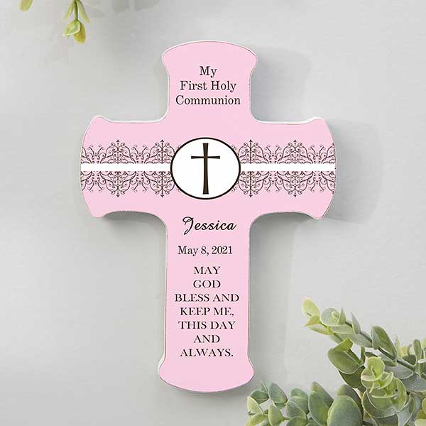 First Holy Communion Personalized Wall Cross