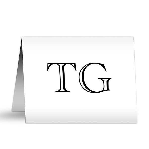 Custom Monogram Personalized Note Cards