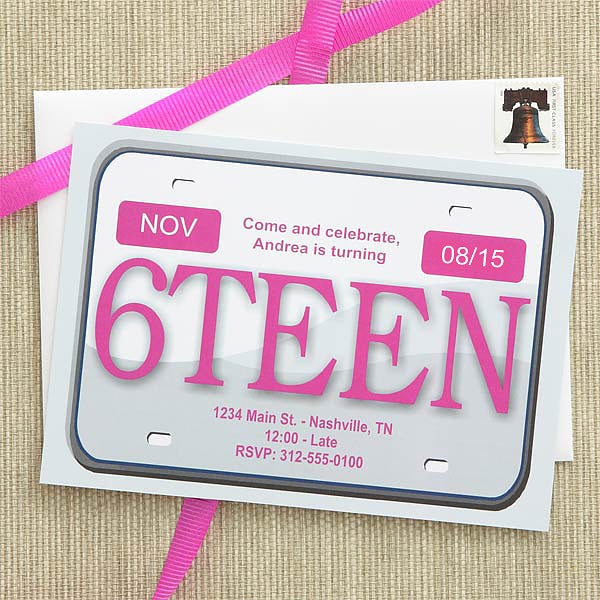 7274 - Keys Please Custom Birthday Invitations