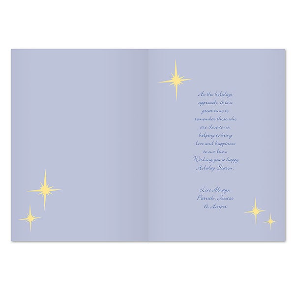 Personalized Christian Christmas Cards Hope Was Born