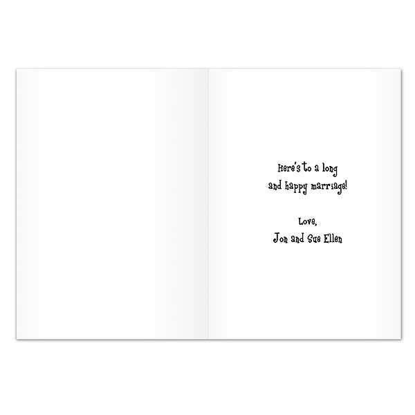 Best Wishes Personalized Wedding Cards