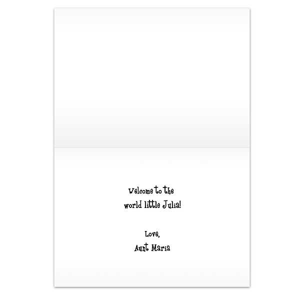 Personalized New Baby Greeting Cards - Royal Welcome