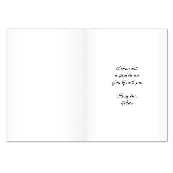 Romantic Personalized Photo Greeting Cards - Vertical