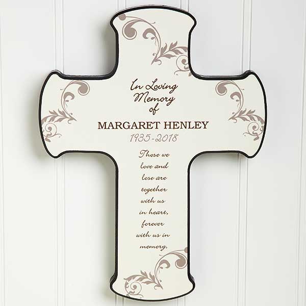 Personalized Memorial Wall Cross - In Loving Memory
