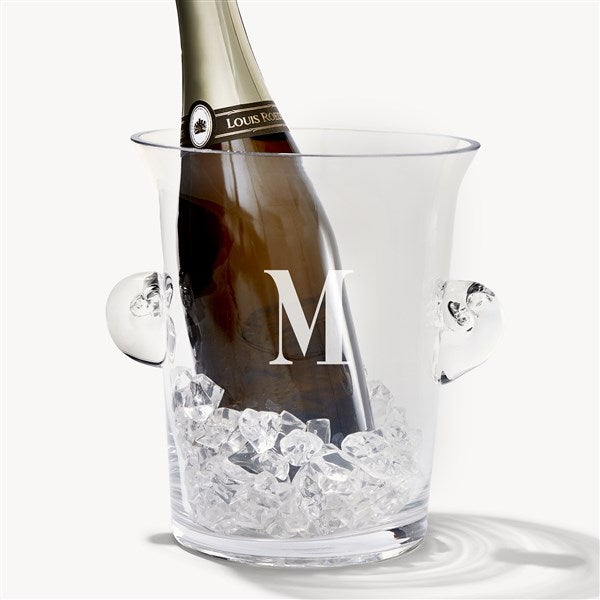 Personalized Ice Bucket Wine Chiller with Engraved Monogram