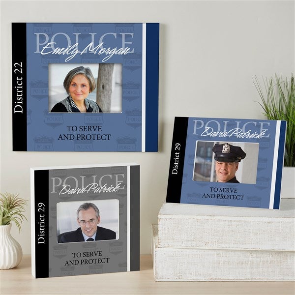 Personalized Police Officer Picture Frame