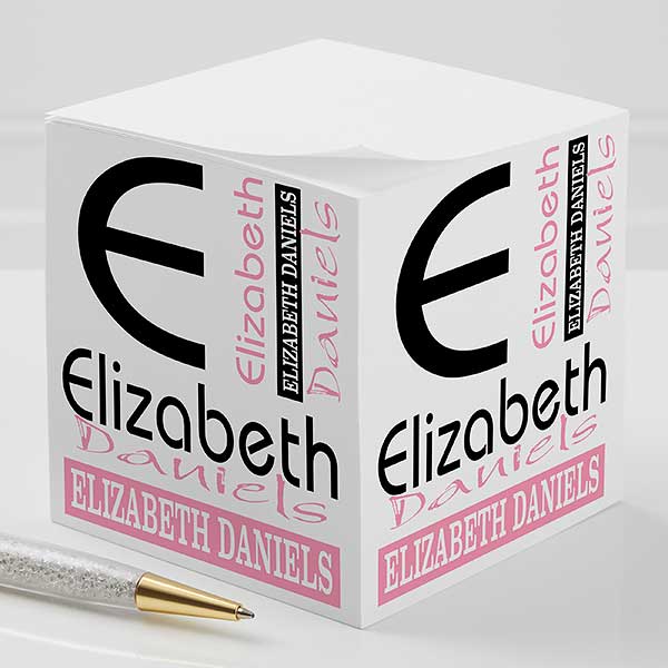 Personalized Sticky Note Cubes - Personally Yours