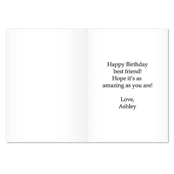Birthday Girl Personalized Birthday Cards - Vertical