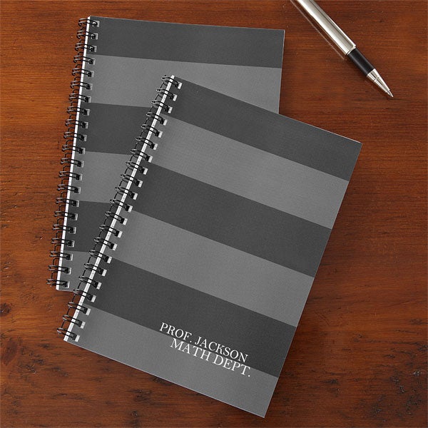 Personalized Notebook Set - Business Stripes