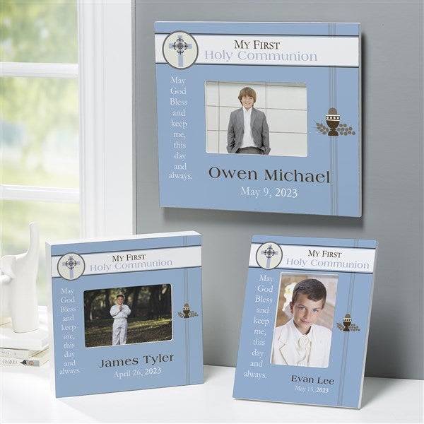 9738 - A Boy's First Communion Personalized Frame