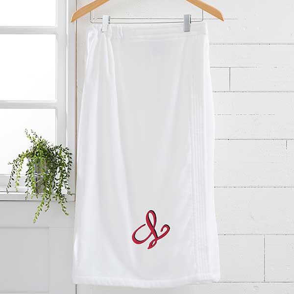 Monogrammed Ladies Terry Cloth Spa Towel Wrap