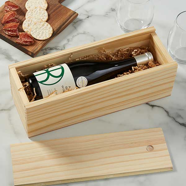 Elegant Couple Engraved Wedding Wood Wine Box