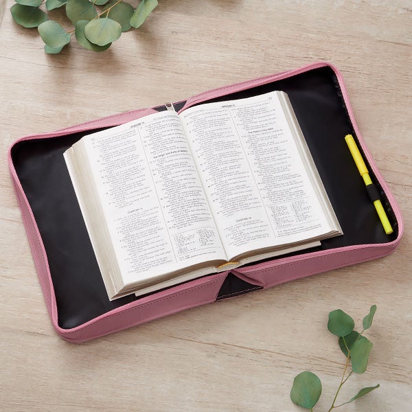 You Name It Personalized Bible Cover - Pink