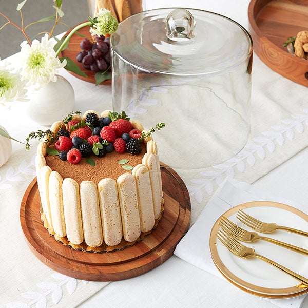 Personalized Cake Stand with Dome - Classic Kitchen